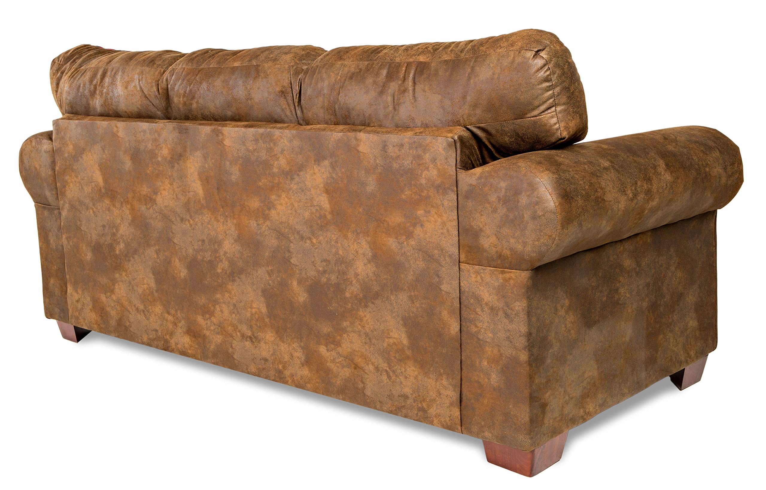 American Furniture Classics Model 8503-90 Deer Teal Lodge Tapestry Sofa