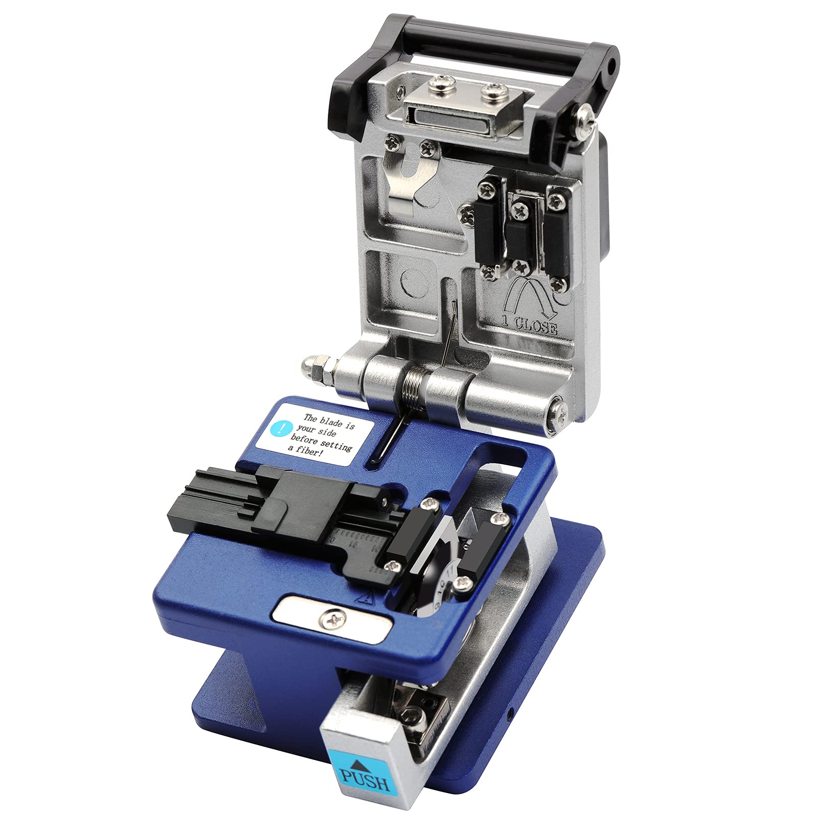 FC-6S Optical Fiber Cleaver Stripping Cutter Tool Cleaves for SUMITOMO with 36000 Cleaves and Coating Diameter: 250μm - 900μm 12 Position Blade Cold Connection Tools Fiber Equipment Used in FTTH