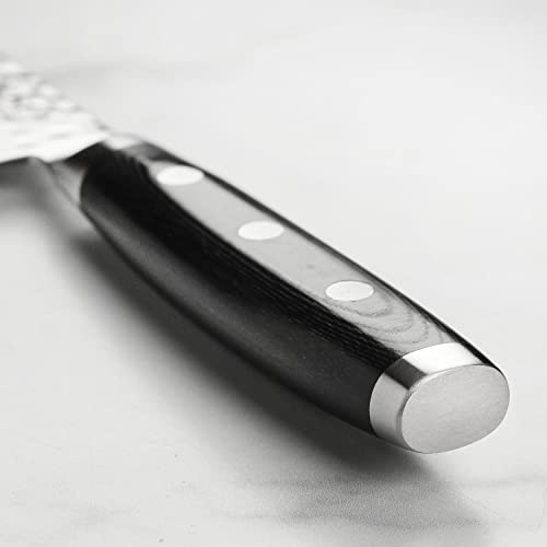 Enso Nakiri Knife - Made in Japan - HD Series - VG10 Hammered Damascus Japanese Stainless Steel - 6.5"