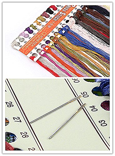 CaptainCrafts Cross Stitch Kits Full Range Stamped and Counted Fabric DIY Art Needlecrafts Embroidery Kit for Adults Beginner (Stamped 14CT, Tree House Autumn)