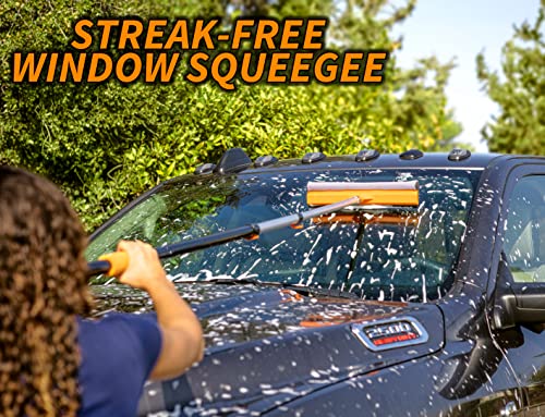 Car Wash Kit with 5-12 ft Extension Pole // Car Washing Brushes Set with Telescopic pole // Microfiber Wash Mop // Soft Wash Brush and Car Wash Tools // The Ultimate RV, Truck Washing Kit
