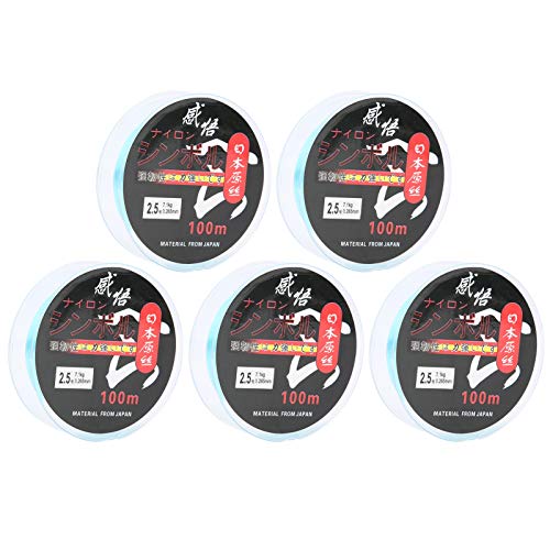 5Pcs/Set Fish Wire, Fishing Main Line, Bite Resistant 100M Length for Camping Hiking