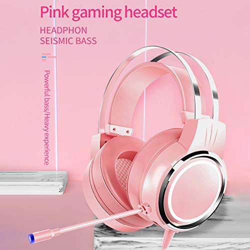 Abbcoert Wired Gaming Headset for PS5 Console and Playstation 5,Surround Sound Bass PC Headphones with Mic for Xbox One/Phone/Laptop Tablet Gamer