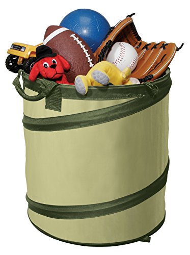Fiskars Kangaroo Collapsible Garden Bag - 30 Gallon Lawn and Leaf Bag - Container for Lawn Care and Gardening - Green