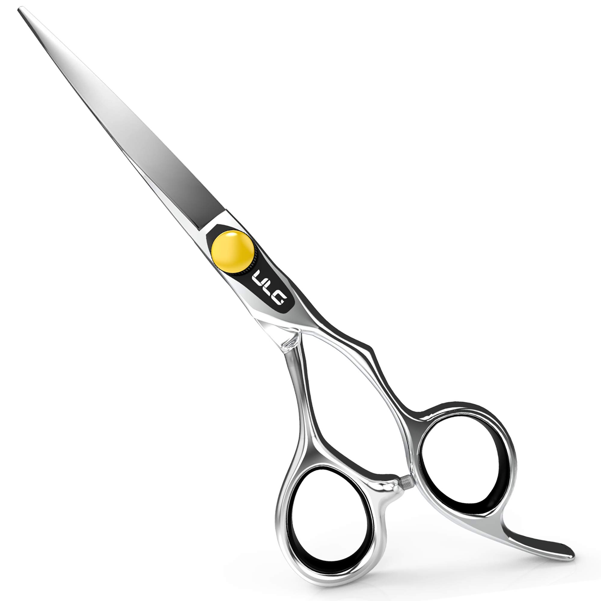 Professional Hair Cutting Scissors, 6.5 Inch ULG Barber Shears Scissors, Japanese Stainless Steel Haircut Scissors, Salon Razor Edge Series Hair Scissors with Adjustment Tension Screw