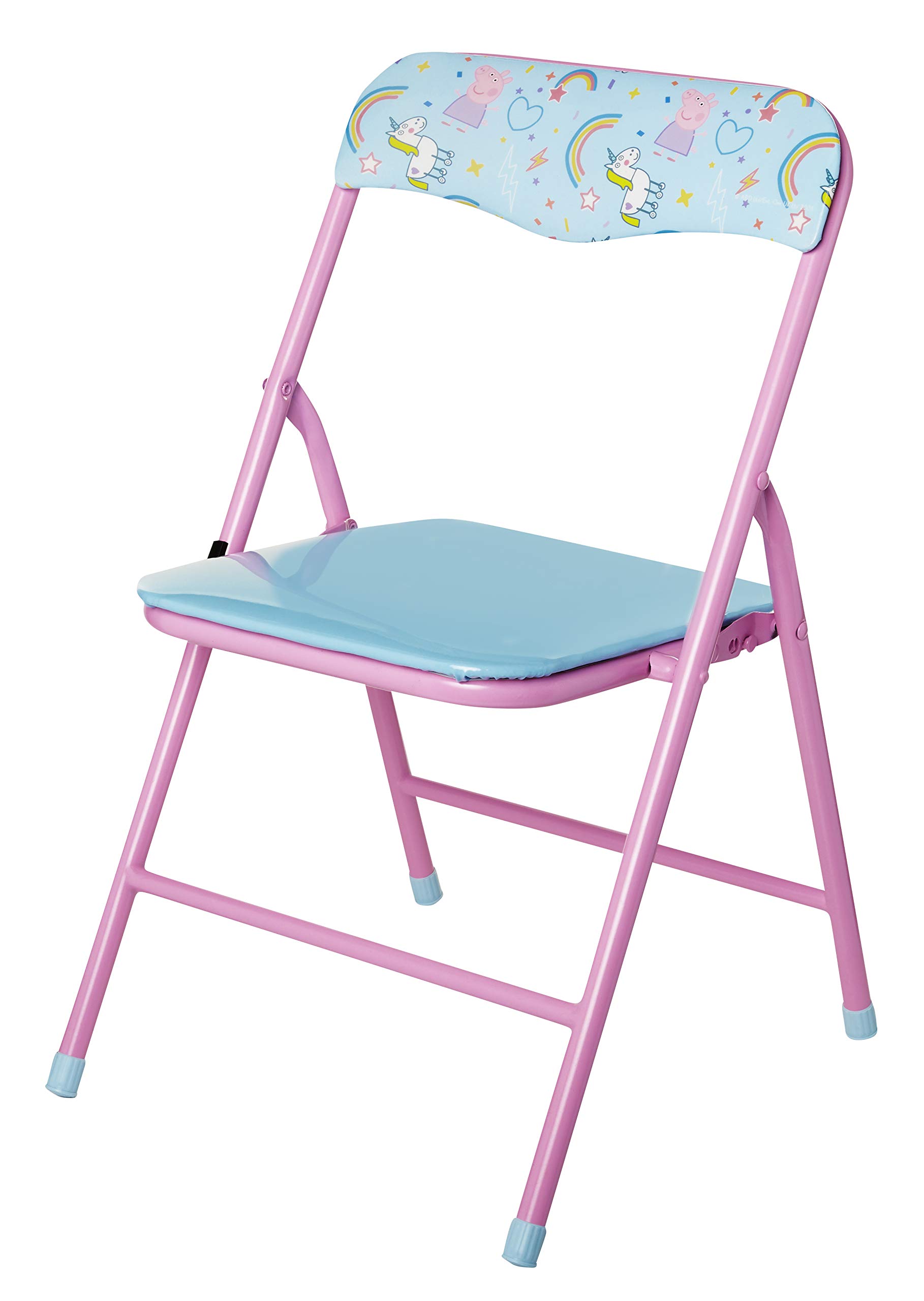 Peppa Pig Kids Table & Chairs Set - 3Piece Child Furniture (2 Padded Chairs & One Table 24"X 20"H) Activity Set Best for Playing, Reading, Eating, Art, Play Room, For Ages 3-7