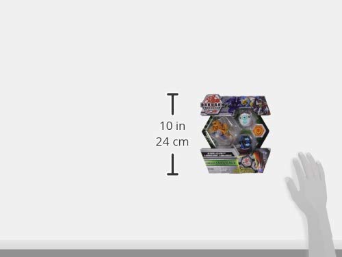 Bakugan Starter Pack 3-Pack, Fused Trox x Nobilious Ultra, Armored Alliance Collectible Action Figures