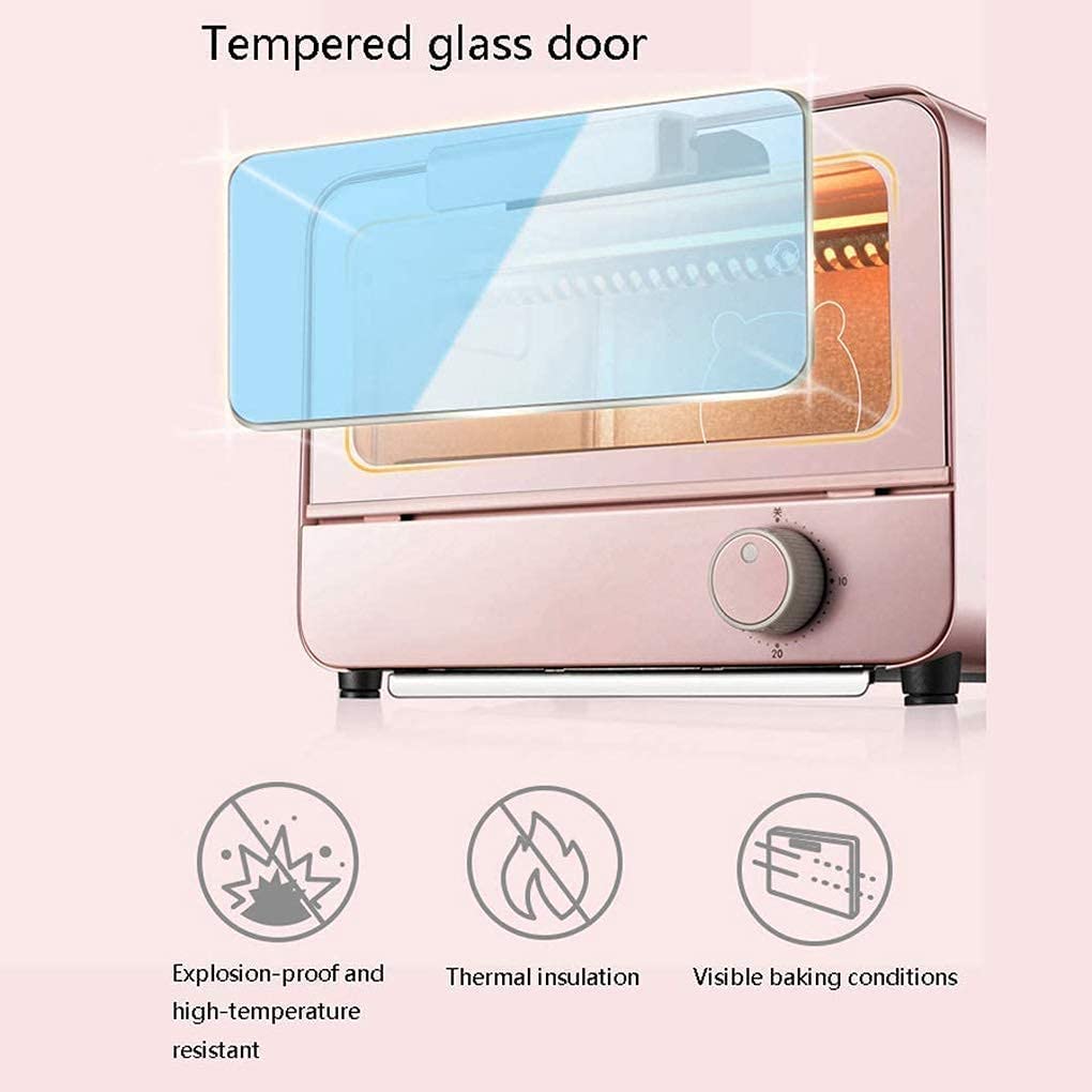 9L Mini Oven,with 800W Adjustable Temperature 50-230 ℃ and 30 Minutes Timer Household Baking Multifunctional Cake Oven (Blue) (Blue)