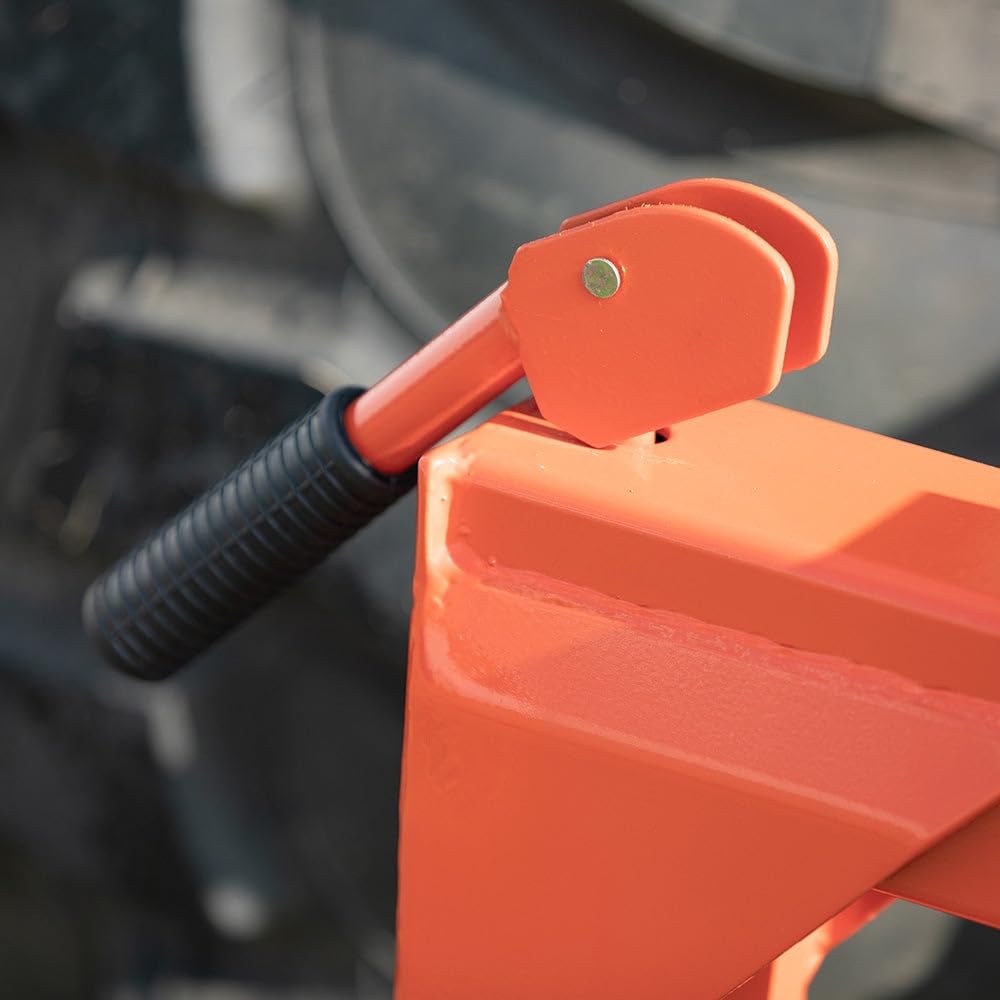 Titan Attachments 3 Point Quick Hitch Adaption to Category 1 Tractors, 3000 LB Lifting Capacity, 27.5" Between Lower Arms, 14.5" ~17.5" Level Adjustment, Orange Finish
