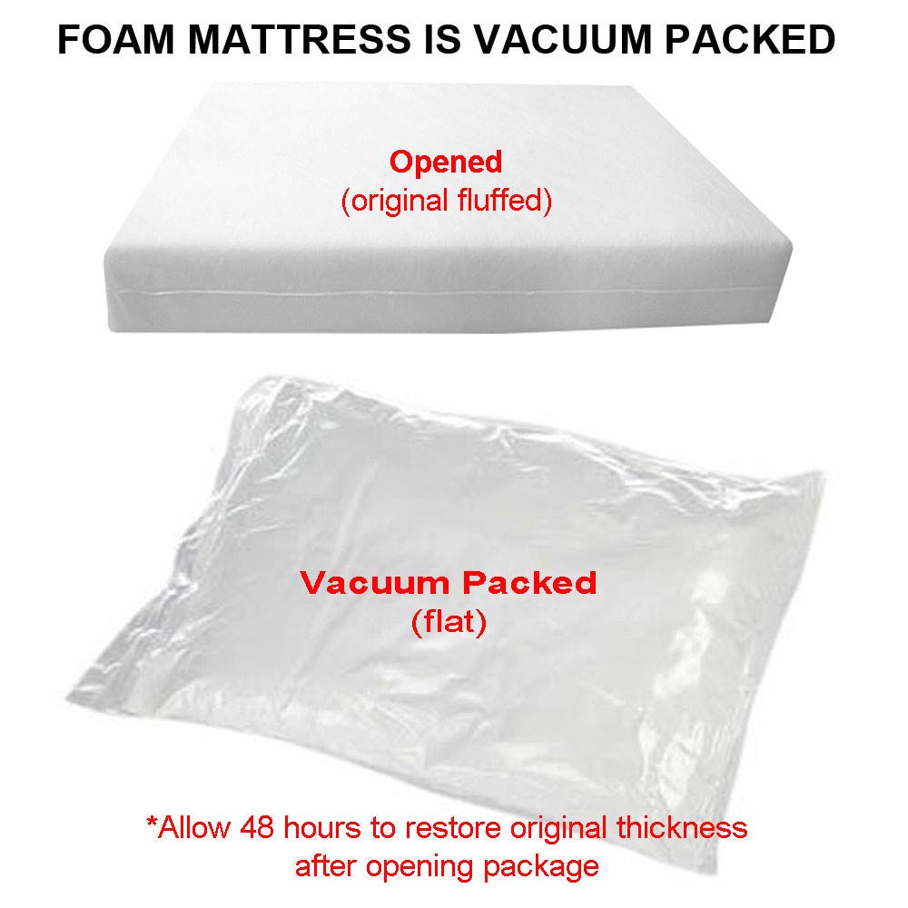 Prolinemax Crib Size 52x28x6 Outdoor Foam Daybed Mattress High Density 1.8 PCF Medium Firm