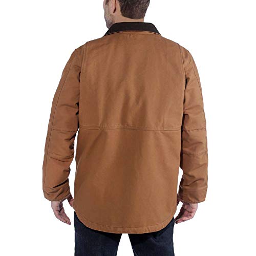 Carhartt mens Full Swing Traditional Coat Work Utility Outerwear, Carhartt Brown, Medium US