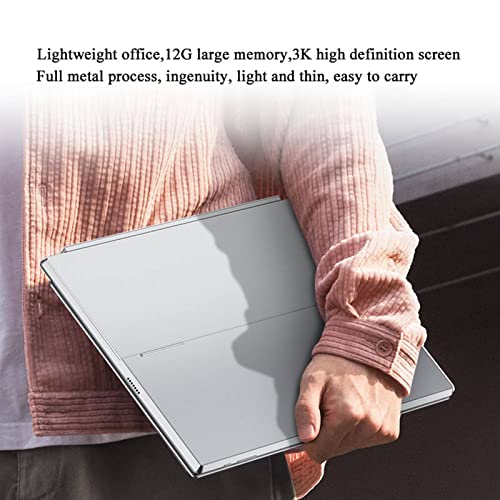 Acogedor 12.3 Inch Convertible 2 in 1 IPS Touchscreen Laptop, with Magnetic Keyboard, 12GB of High Bandwidth Memory, Dual Band 2.4GHz 5GHz WiFi, Webcam