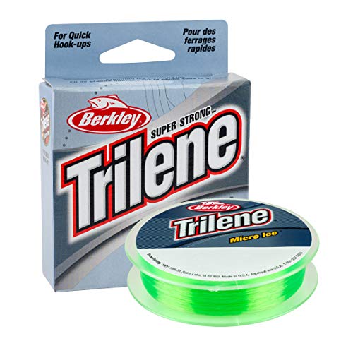 Berkley Trilene® Micro Ice®, Clear Steel, 6-Pound Break Strength, 110yd Monofilament Fishing Line, Suitable for Freshwater Environments