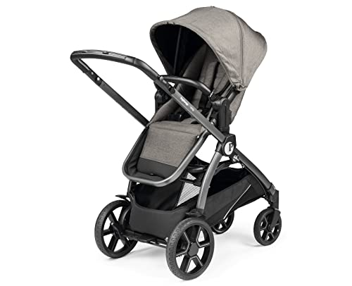 Peg Perego Ypsi – Compact Single to Double Stroller – Compatible with All Primo Viaggio 4-35 Infant Car Seats & Ypsi Bassinets - Made in Italy - City Grey (Grey)