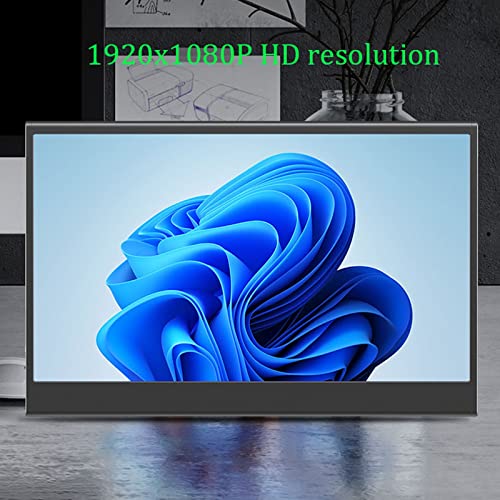 Airr 15.6-inch Portable Display, 1080P HD Computer Monitor, IPS Extension Display with USB Type C/Mini HD, Built-in Speaker