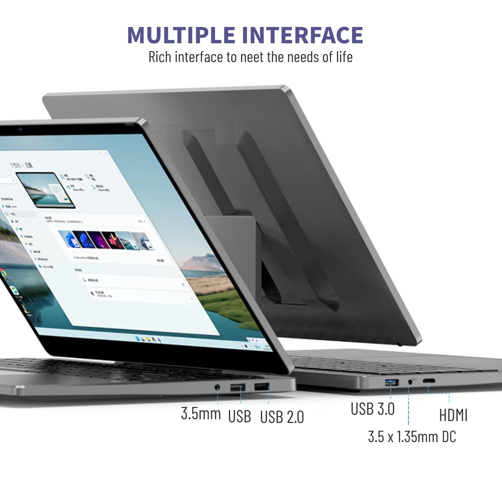 Acogedor 15.6 Inch HD 2 in 1 Touchscreen Convertible Laptop, 360 Degree Flip Convertible Home & Education Laptop with N95 Processor, 12GB DDR5 + 1TB SSD, Fingerprint Unlock, Multiple Folding Form
