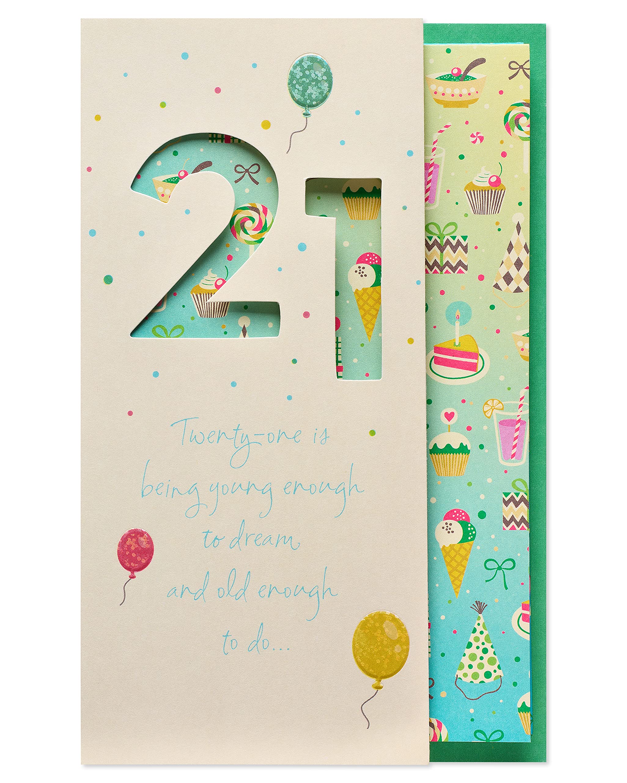 American Greetings 21st Birthday Card (Being Young)