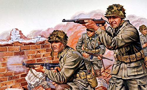 Airfix Vintage Classics WWII US Paratroops 1:76 Military Plastic Model Figures A00751V