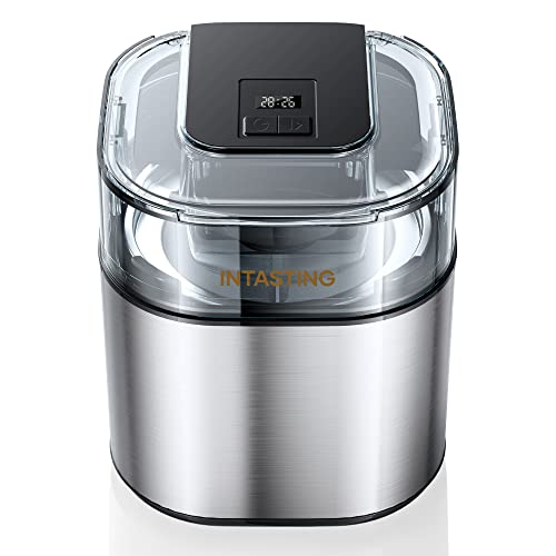Ice Cream Maker Machine, INTASTING 1.6 Quart Frozen Yogurt-Sorbet, Auto Shut-Off, Double-Insulated Freezer Bowl, Suitable for Homemade Ice Cream, Gelato