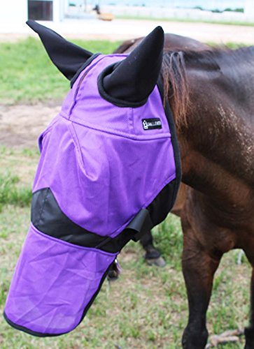 Equine Horse Light Weight FlyMask Nose Summer Spring Airflow Mesh 73250