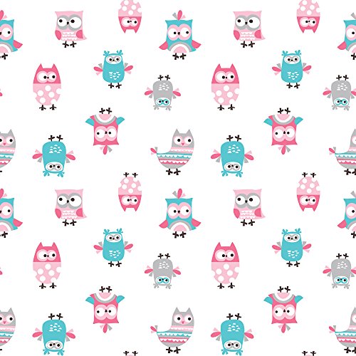 BreathableBaby 3pc Classic Crib Bedding Set– Owl Fun Pink
