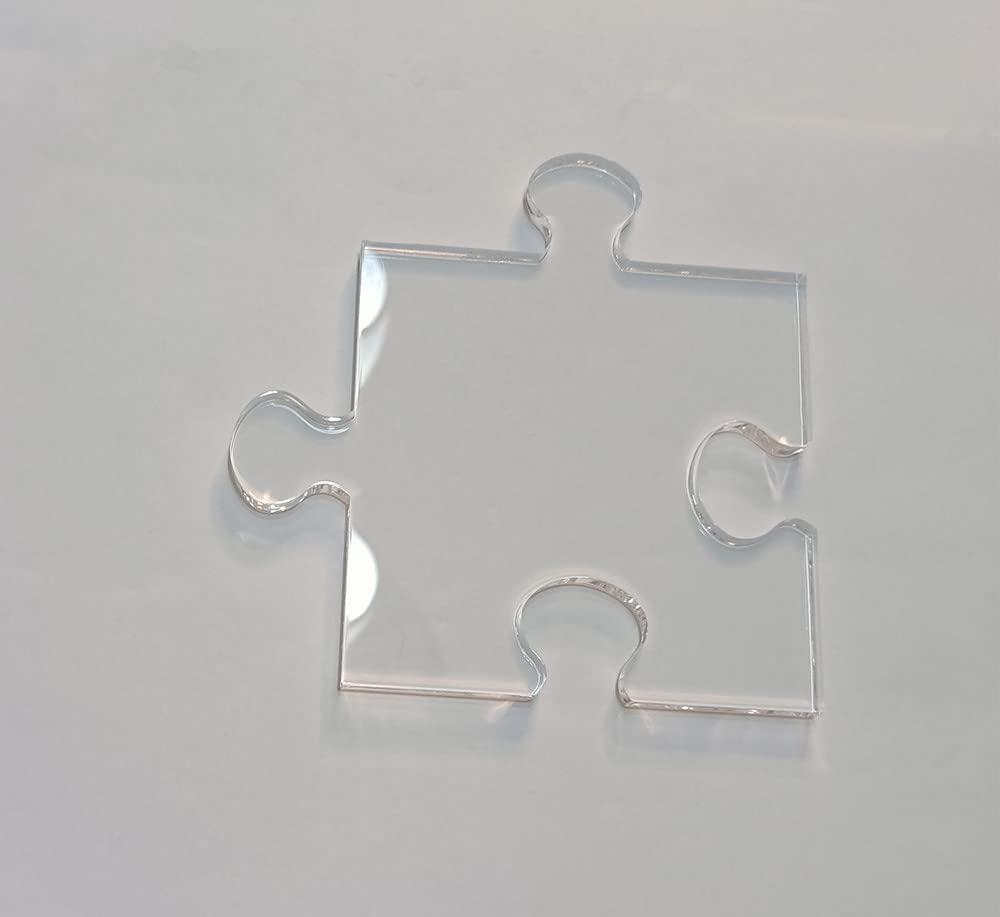 Acrylic Router Template,Puzzle Piece Serving Board Router Template for Charcuterie Home Kitchen Cutting Board Handle (Large)