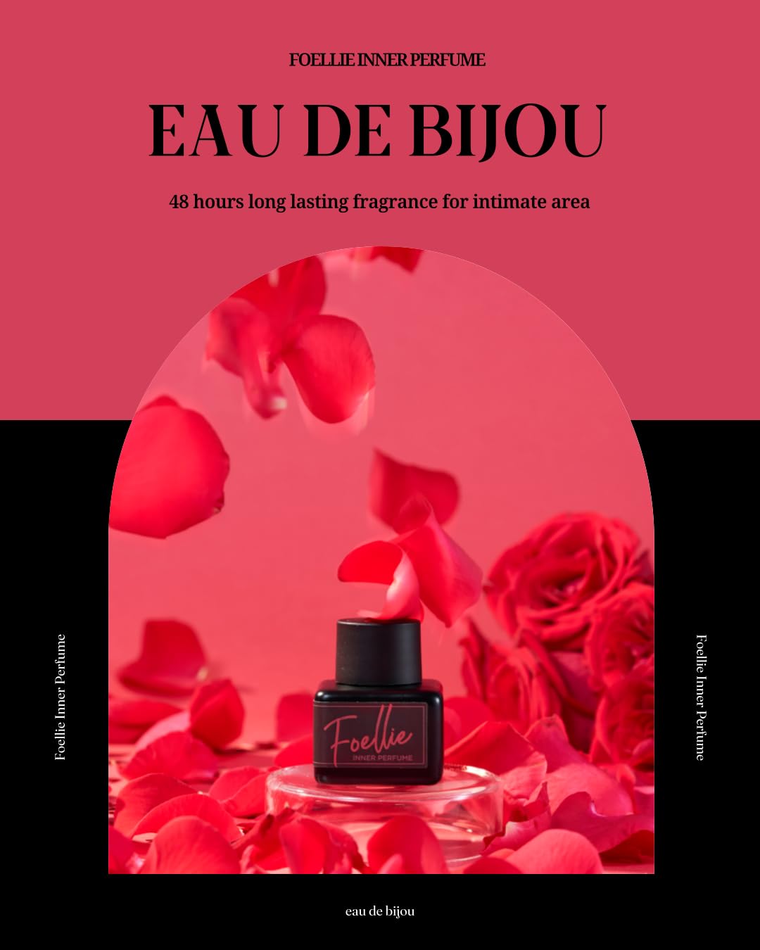 Foellie] eau de bijou - Feminine Inner Beauty Perfume for Underwear Sweet and strong rose & Attractive Scents Fragrance, 5ml/0.169 fl.oz