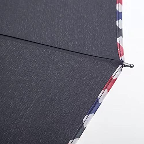 Travel umbrella, weatherproof folding umbrella, windproof tri-fold compact lightweight sun umbrella, men and women business umbrella, sun protection and UV protection portable backpack eight-bone umbrella (A-black)