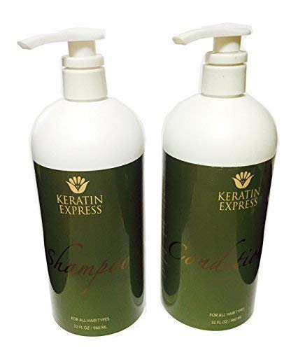 Keratin Express Shampoo/Conditioner Liters Duo Color Safe for All Hair Types, 32 fl oz