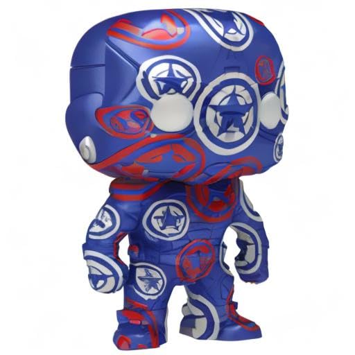 Captain america Marvel Patriotic Age (Art Series) - Pop! & Tee Men's Funko Pop! Standard M