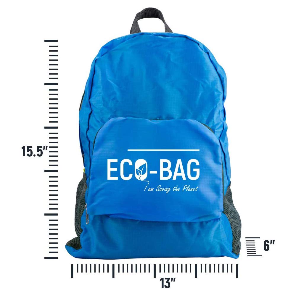 Acuvar Packable Foldable Ultralight Lightweight Travel Camping Hiking Outdoor Sports Waterproof Backpack Daypack Blue Large