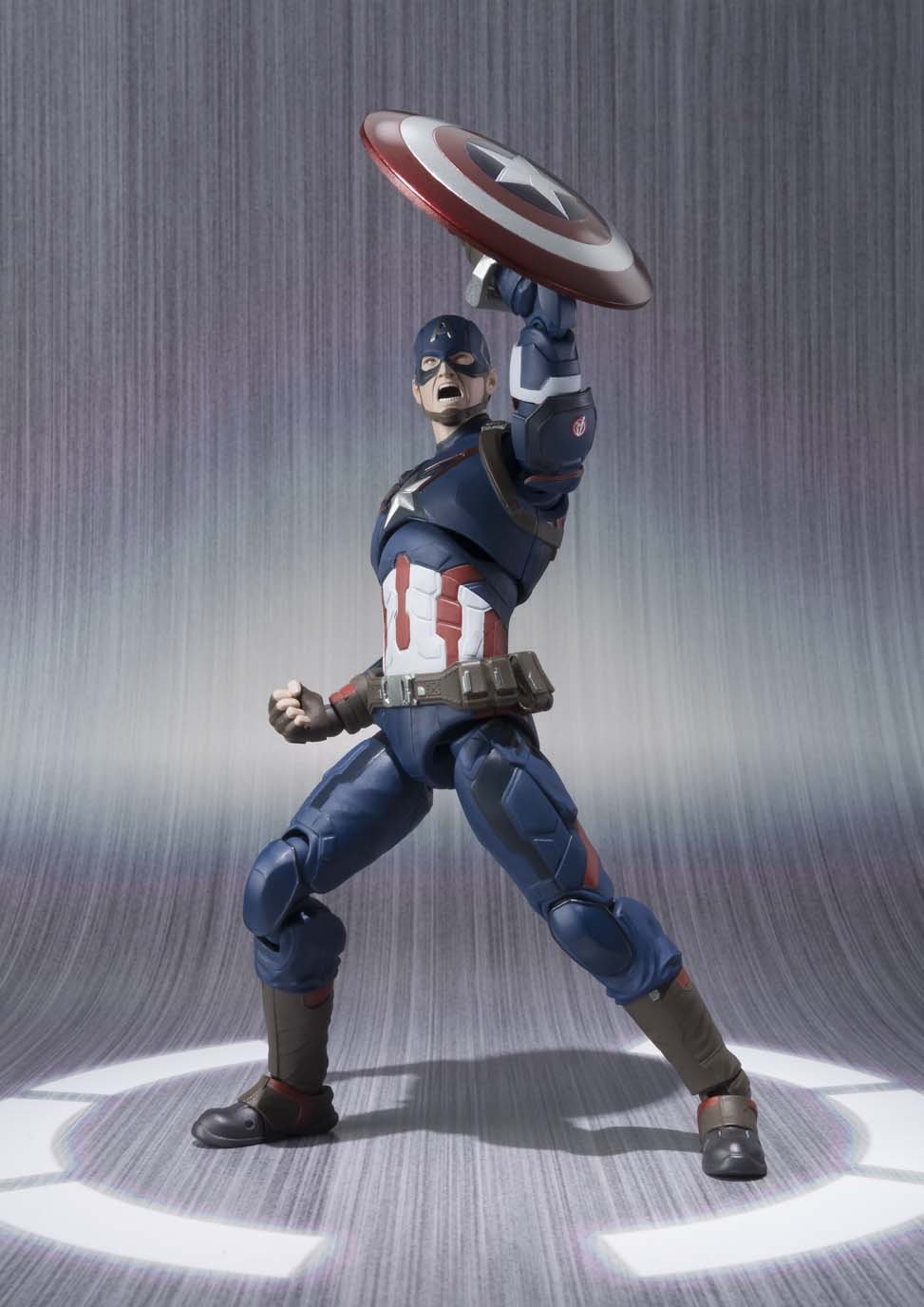 Bandaï SH Figuarts Avengers Captain America About 155mm ABS u0026 PVC Painted Action Figure