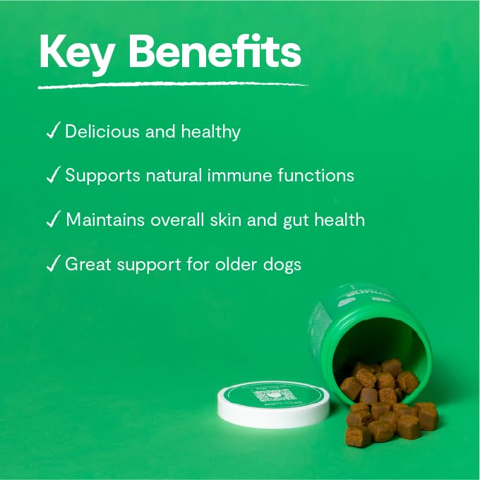 Open Farm Immune Chews, Dog Supplement, Dog Vitamins, Promotes Healthy Skin and Immune Function Using Traceable and Vet-Approved Ingredients, 12.7 oz, 90 Count
