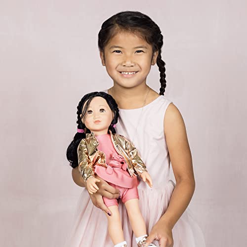ADORA Amazon Exclusive Amazing Girls Collection, 18β Realistic Doll with Changeable Outfit and Movable Soft Body, Birthday Gift for Kids and Toddlers Ages 6+ - Athletic Lily