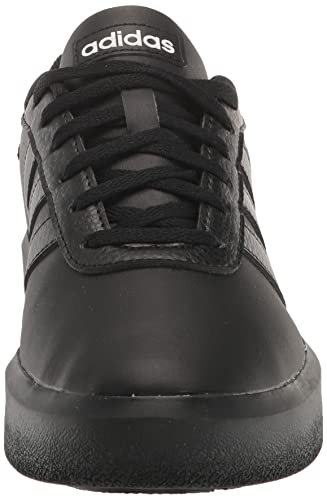 adidas Women's Court Platform Skate Shoe, Black/Black/White, 8.5