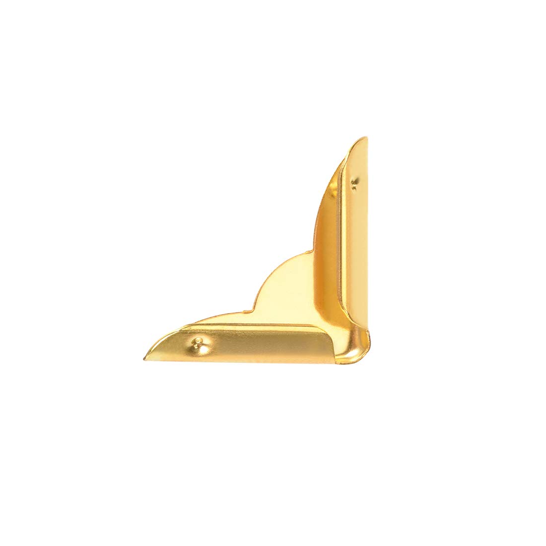 uxcell Metal Book Corner Protectors Edge Cover Guard 22 X 22 X 6mm Gold Tone 30pcs