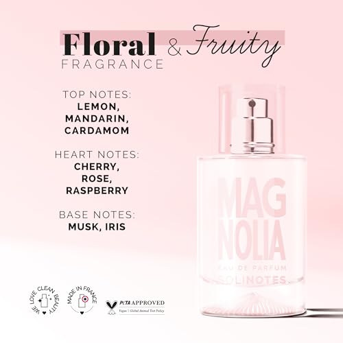 SOLINOTES Magnolia Perfume for Women - Eau De Parfum | Delicate Floral and Soothing Scent - Made in France - Vegan - 1.7 fl.oz