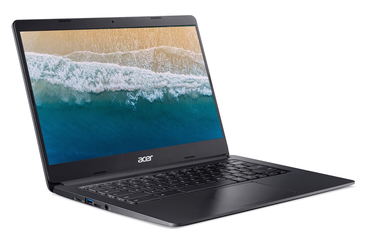Acer 14" FHD Touchscreen Chromebook Laptop, Dual-Core Intel Celeron N4020, 4GB LPDDR4 RAM, 128GB Storage(64GB eMMC + 64GB Micro SD), Up to 12.5hrs Battery Life, WiFi, USB-C, Webcam, Chrome OS