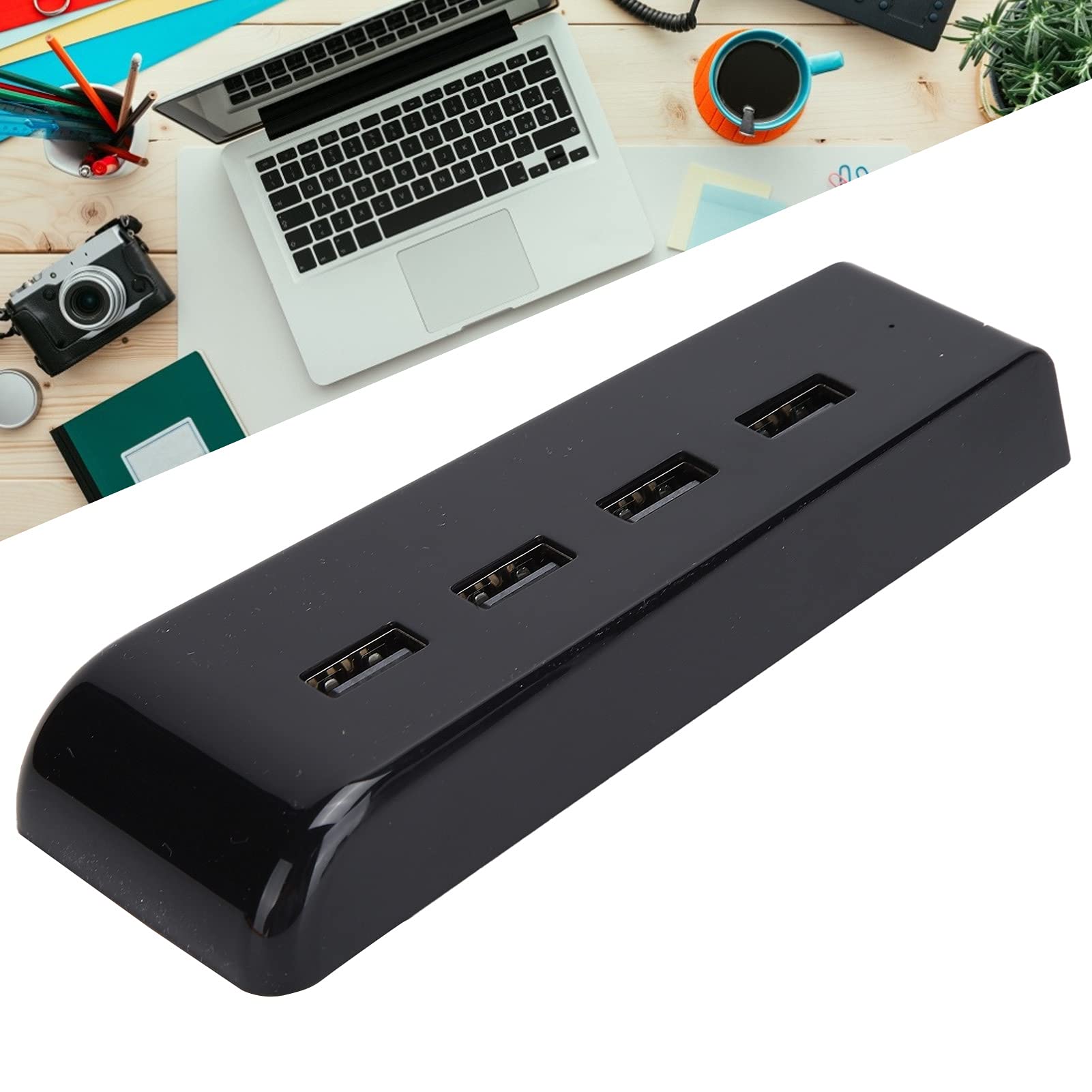 AIEB USB HUB Extender, 4 USB2.0 Data Transmission Interfaces Safe High Speed USB 2.0 HUB for PS5 Consoles/PC Computers/laptops/PS4/PS3/Xbox One