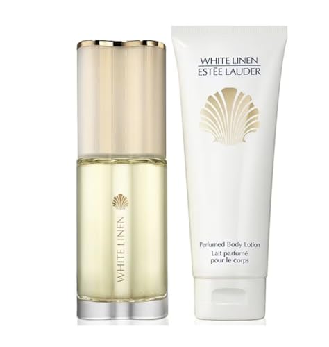 Estee Lauder White Linen Perfume Spray & Body Lotion Gift Boxed Set 1.75 oz. edp + 3.4 oz. perfumed body lotion
