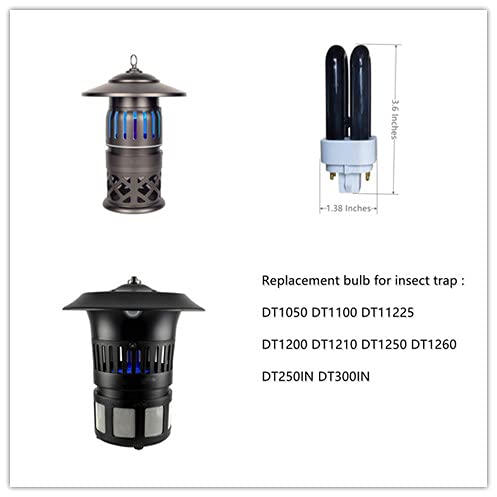 amgolibi 41050 Replacement Light Bulb 7 Watt for Dynatrap DT1050 DT1100 DT1200 3.6 Inches Overall Length 2 Pack