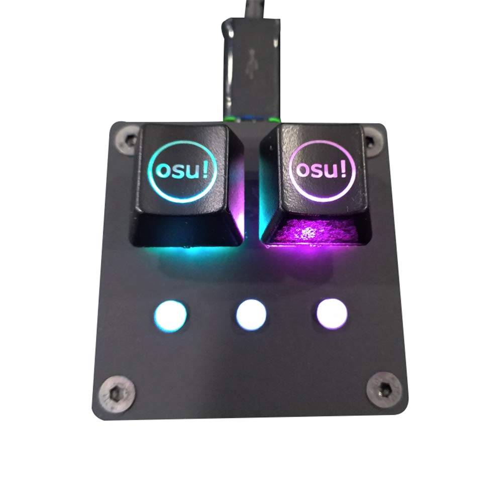 HFSECURITY 5 Keys OSU Gaming Keyboard V4 USB 2.0 Cherry MX Switch RGB Mechanical Keyboard with Software