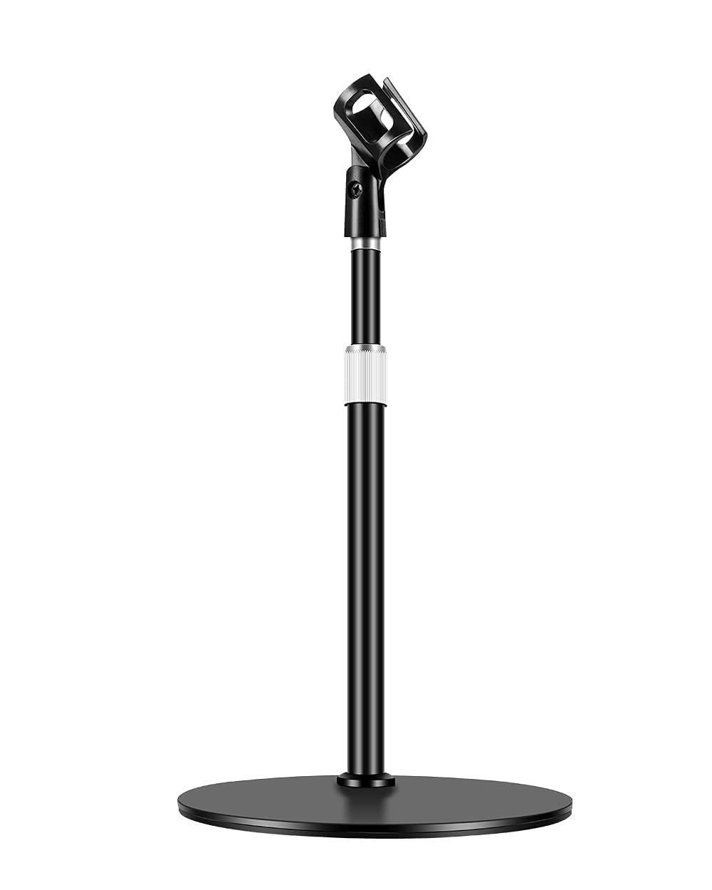 Etour Desk Microphone Stand, Upgraded Adjustable desktop Mic Stand with Mic Clip,5/8" Male Screw for Blue Yeti SM58 SM48 PGA48 AT2020, ATR2100x-USB Samson Q2U Other Microphone