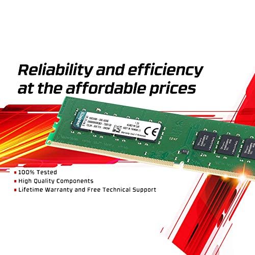 Kingston Technology KVR26N19D8/16 ValueRAM - DDR4-16 GB - DIMM 288-pin - 2666 MHz / PC4-21300 - CL19-1.2 V - unbuffered - Non-ECC
