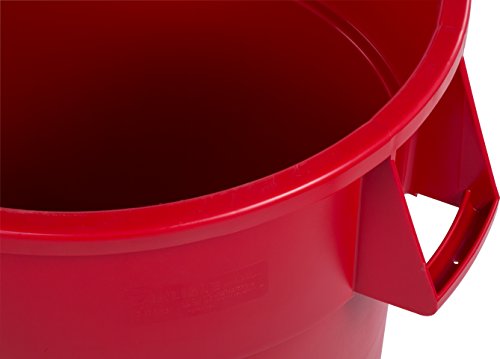 Carlisle FoodService Products CFS 34105505 Bronco Round Waste Container Only, 55 Gallon, Red