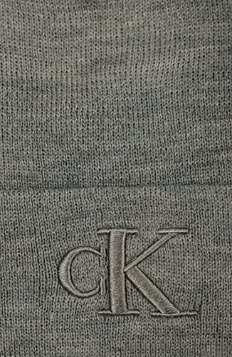 Calvin Klein Men's Cuff Hat, Medium Grey Heather, One Size