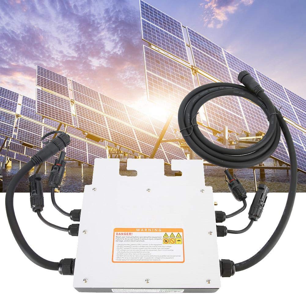 700W Micro Solar Inverter, 120V & 230V Solar Grid Tie Inverter with IP65 Waterproof, 2.4G Communication, Solar Panel Micro Inverter