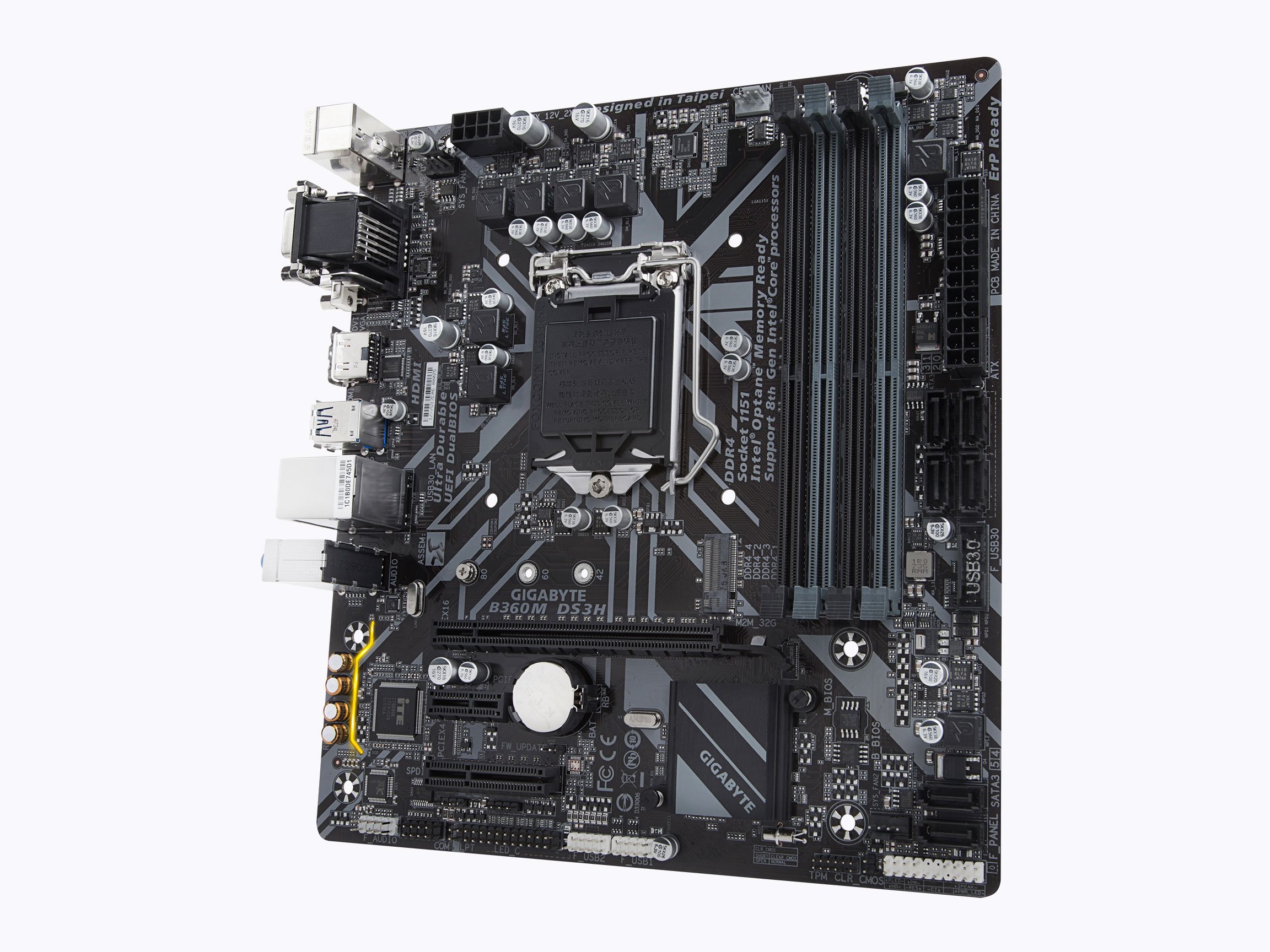 GIGABYTE B360M DS3H (LGA1151/Intel/Micro ATX/USB 3.1 Gen 1 (USB3.0) Type A/DDR4/Motherboard)