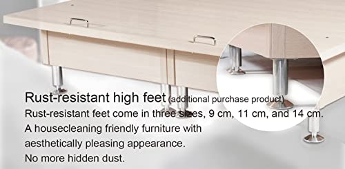 Bangshin Effort Saving and Buffer-Descending King Storage Bed, Safety Devices, Cushion Design, Reinforced Bottom Plate and 9 cm Rust-Resistant High Feet.