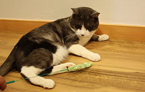 Catty Man Cat Play Grass, Jareneko Setaria 2 pcs. Set. Interactive Cat Teaser Wand Made in Japan
